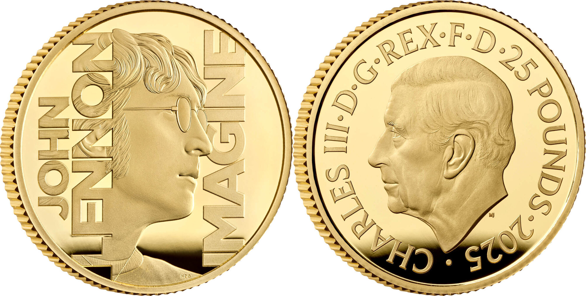 Großbritannien 25£ 2025 1/4 oz Gold Coin Music Legends - John Lennon ...