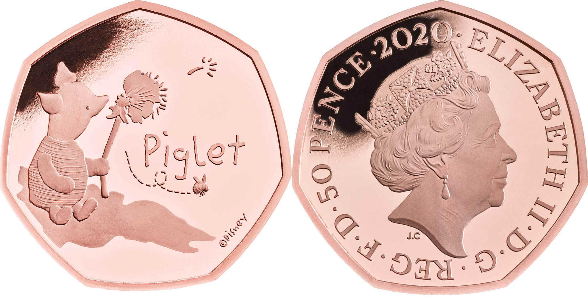 Großbritannien 50 Pence 2020 Gold Coin Disney - Winnie the Pooh ...