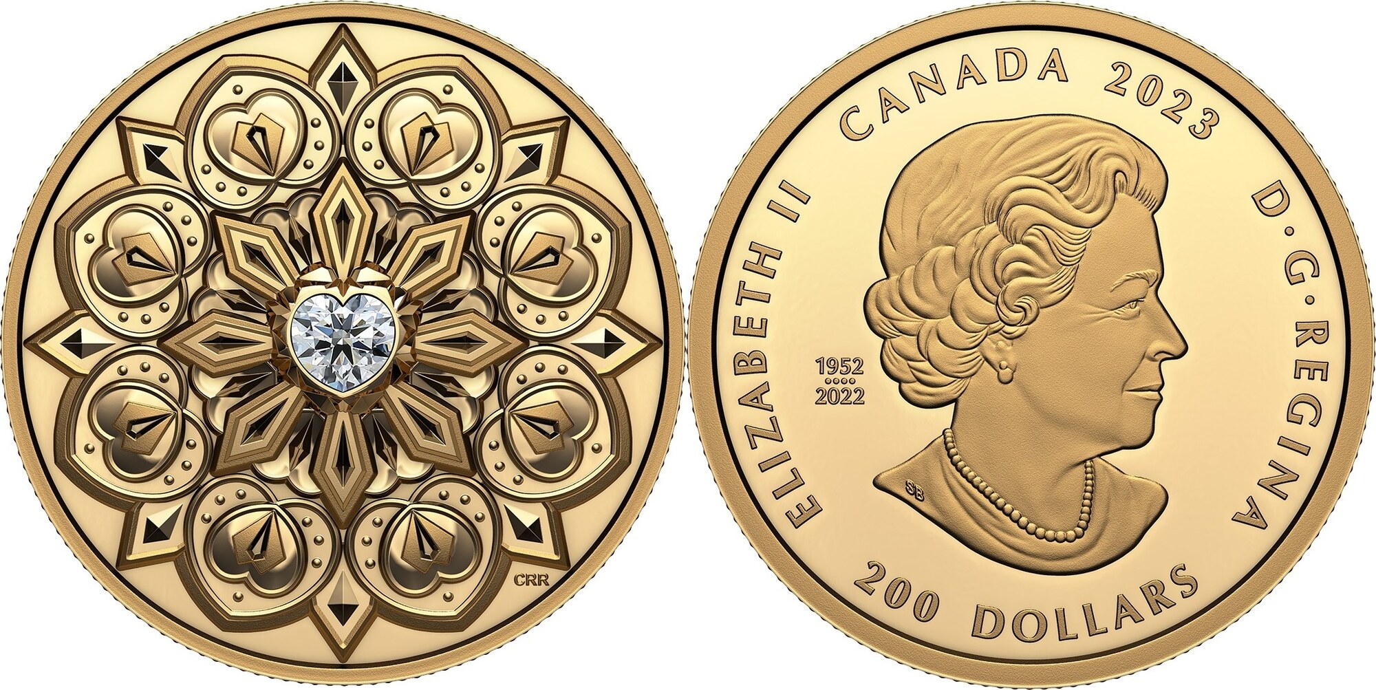 Kanada 200$ 2023 1 oz Gold Coin Purely Brilliant Collection: De Beers ...