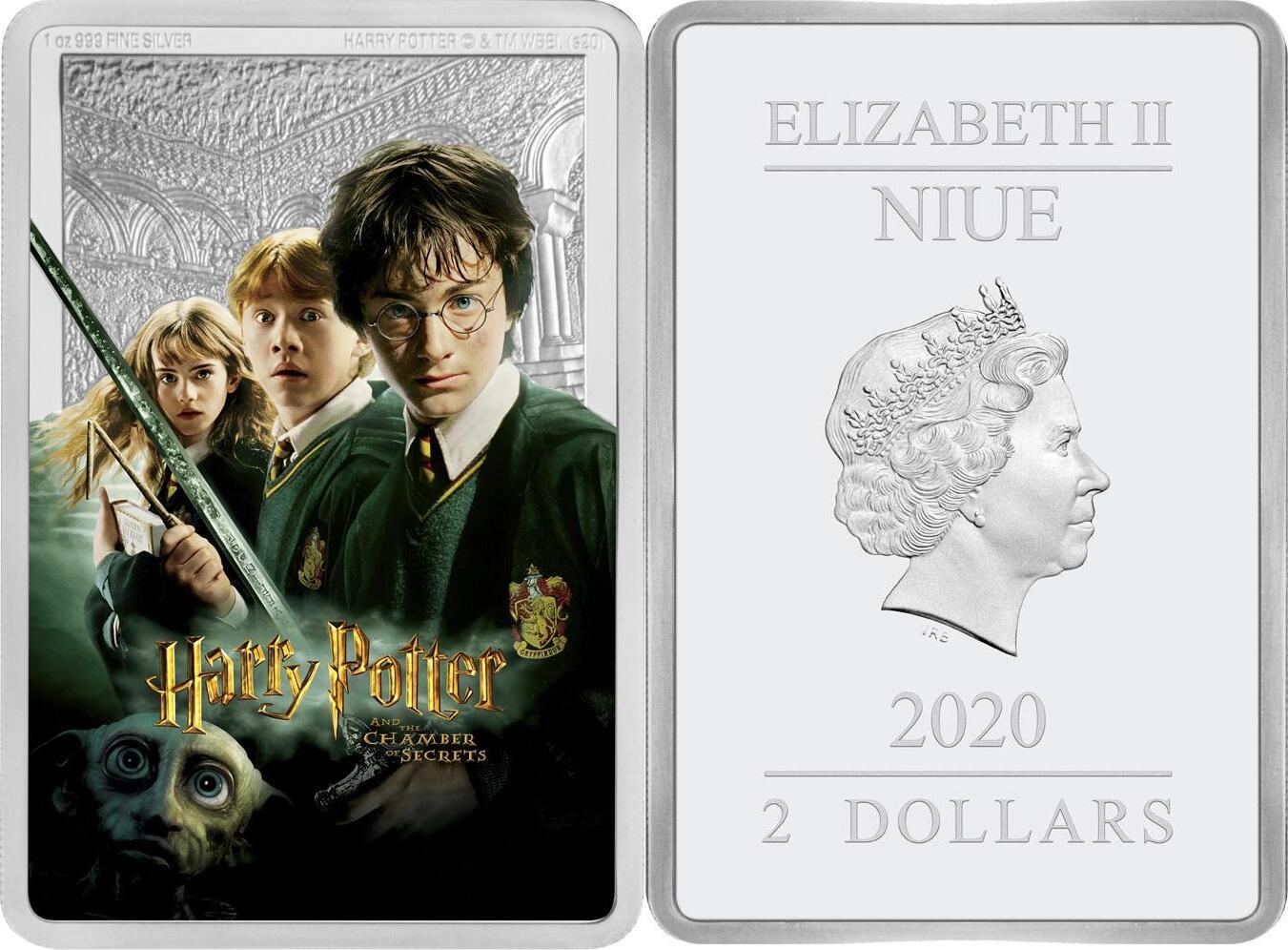 Niue 2$ 2020 1 oz Silver Coin Harry Potter - The Chamber of Secrets ...