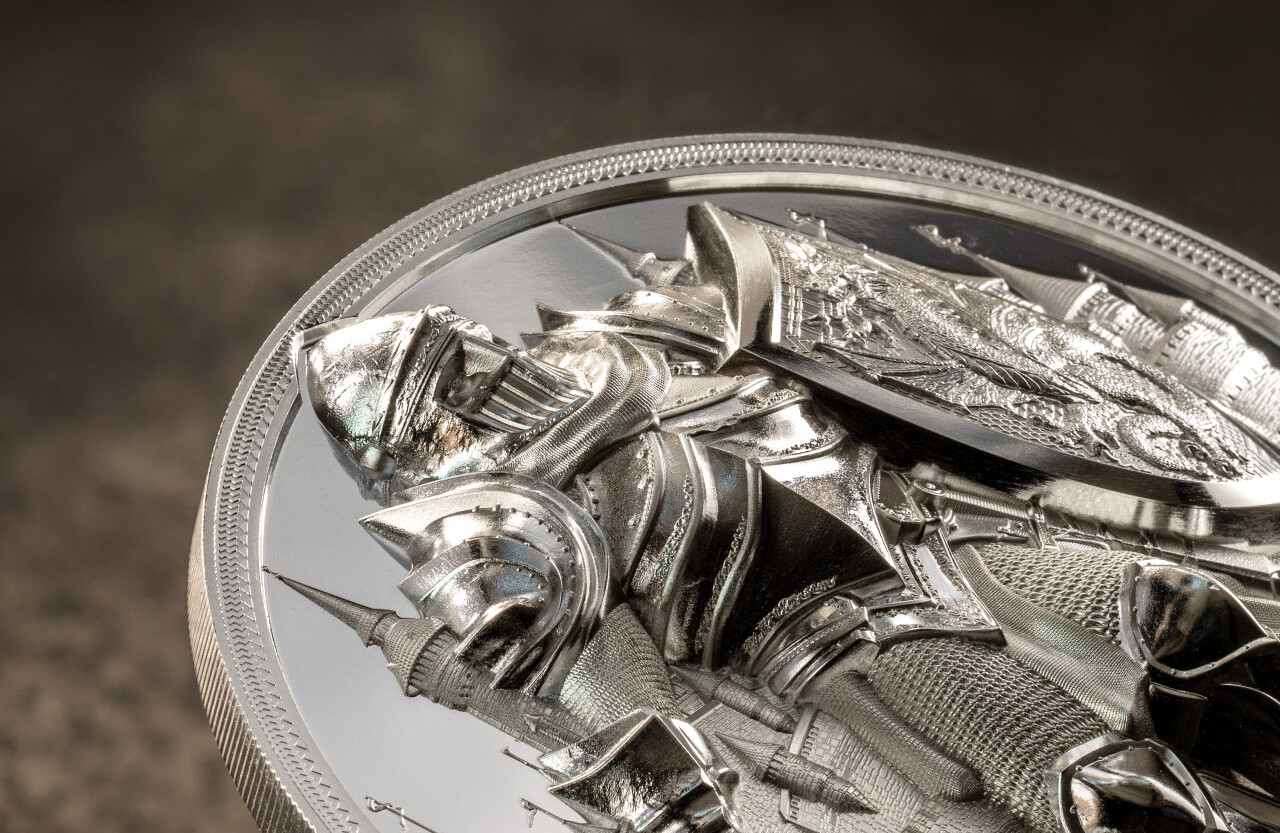 Cook Inseln 25$ 2024 5 oz Silver Coin Iron Knight Proof | MA-Shops