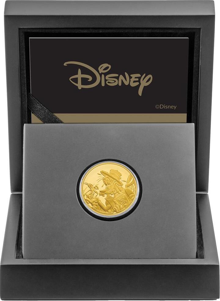 Niue 25$ 2022 1/4 oz Gold Coin Disney - Goofy - 90th Anniversary Proof ...