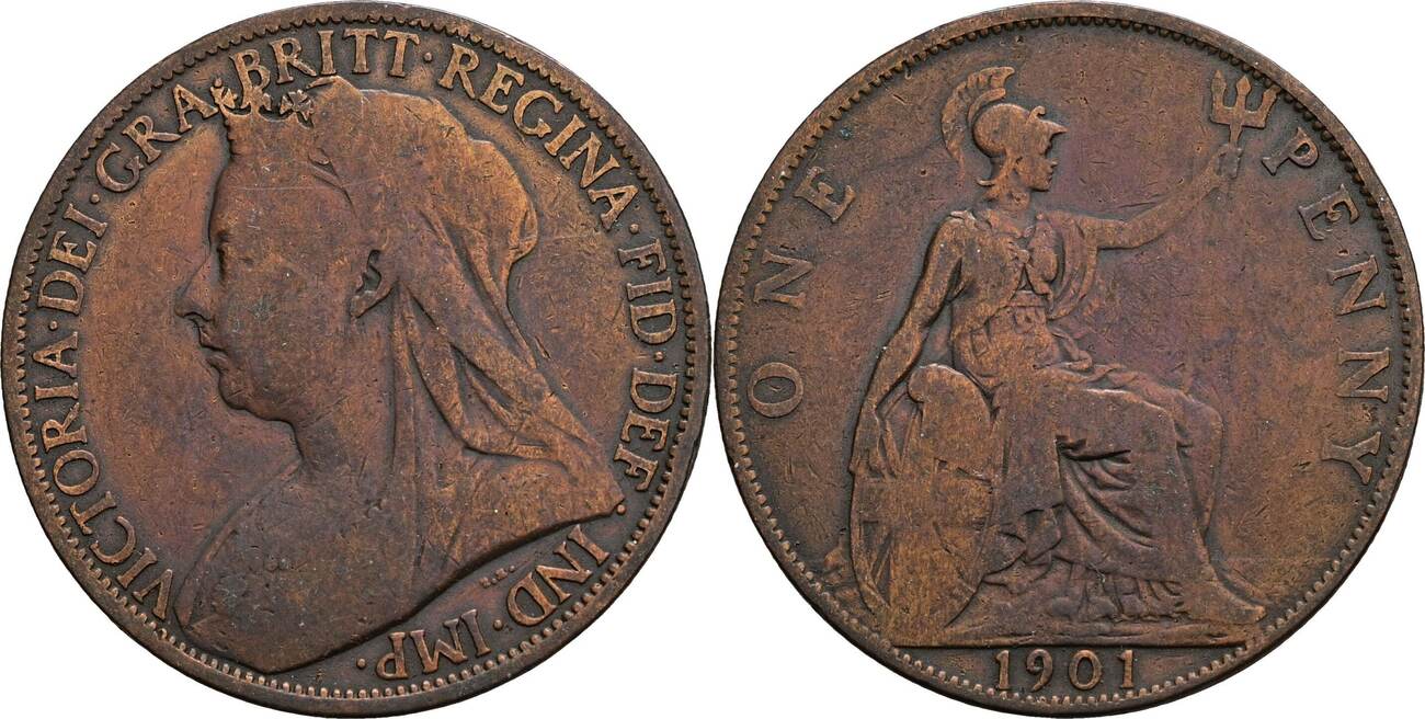 Großbritannien, Victoria, 1 Penny 1901 ss | MA-Shops