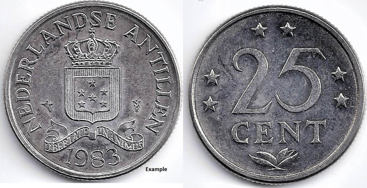 Nederlandse Antillen 1983 25 Cent Beatrix UNC- | MA-Shops