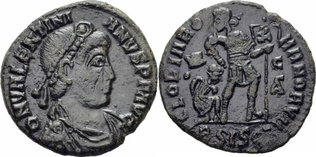 Römisches Kaiserreich Centenionalis Valentinianus I Siscia 367-375 ...