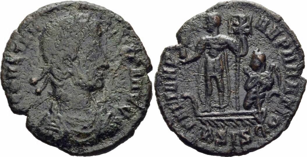 Römisches Kaiserreich Constantius II Centenionalis Siscia 348-350 FEL ...