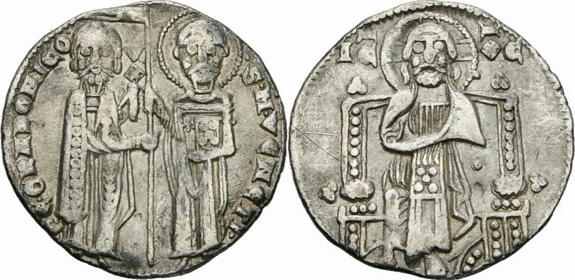 1289-1311 Venedig Pietro Gradenigo Grosso Matapan Doge Heiliger Markus ...