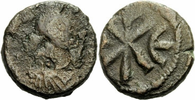 Pentanummion Byzanz Justinian I. Pentanummium Constantinopolis 527-537 ...